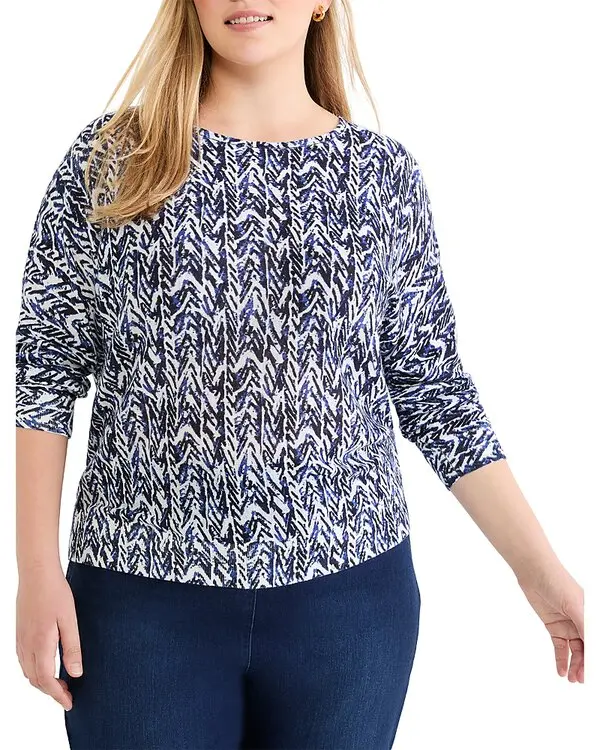 NIC+ZOE Crosshatch Sweater
