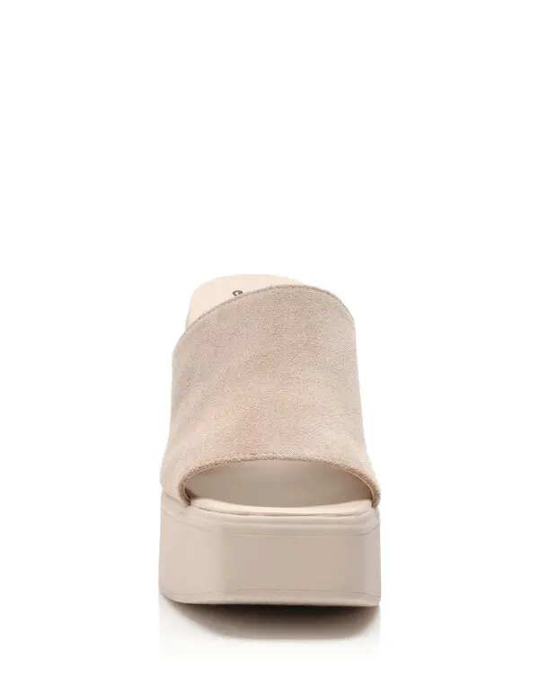 Free People Zoe Platform Sandals - Diamond Suede
