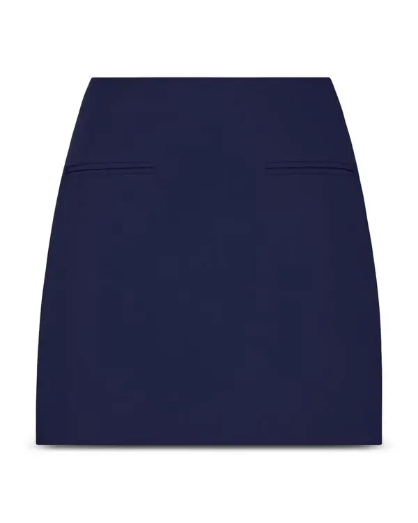 MILLY Lizzy Cady Mini Skirt - Navy