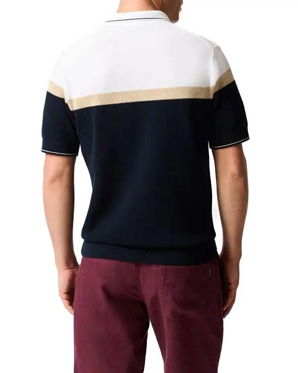 Rodd & Gunn Barret Reef Color Blocked Polo - Midnight