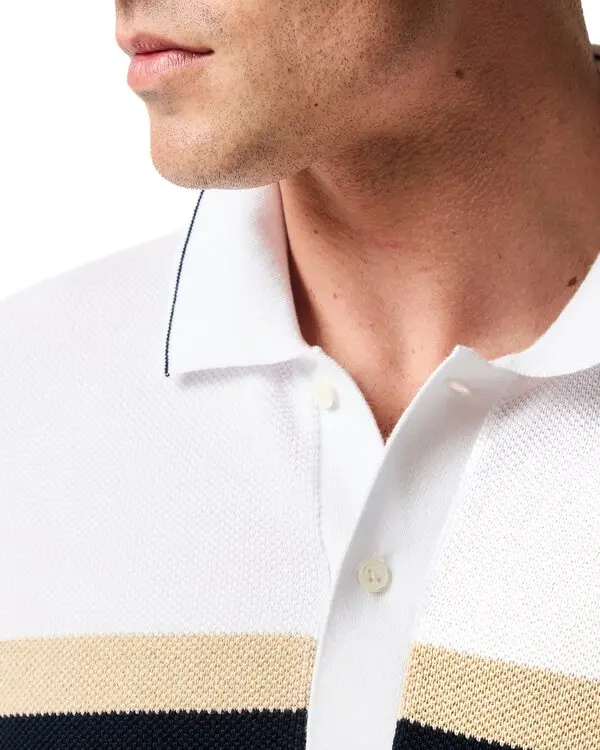 Rodd & Gunn Barret Reef Color Blocked Polo - Midnight
