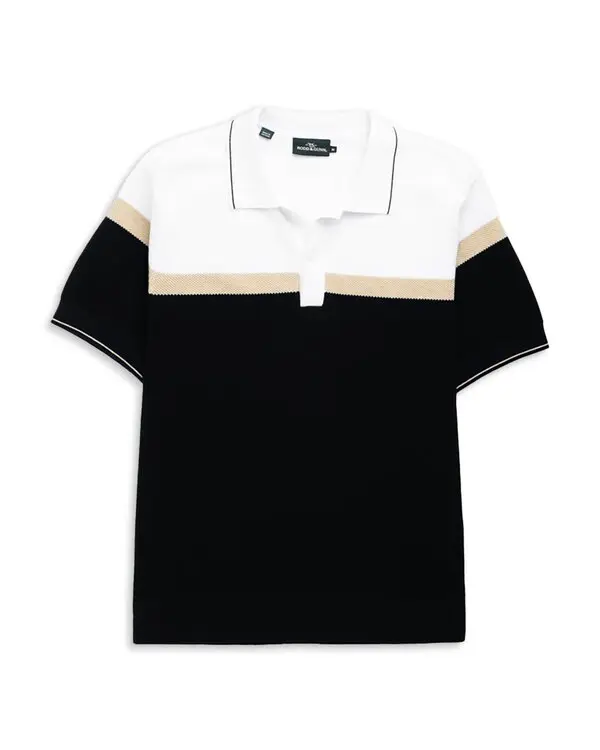 Rodd & Gunn Barret Reef Color Blocked Polo - Midnight