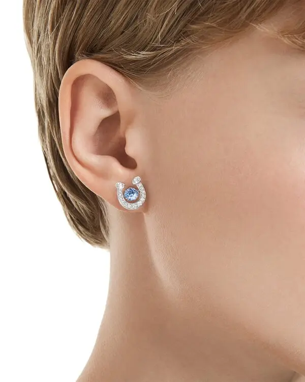 SWAROVSKI Symbolica Horseshoe Stud Earrings - Blue