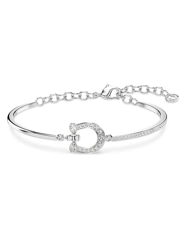 SWAROVSKI Symbolica Horseshoe Bangle Bracelet - White