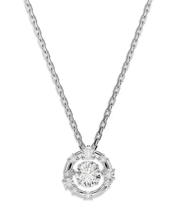 SWAROVSKI Constella Dancing Stone Pendant Necklace - Silver