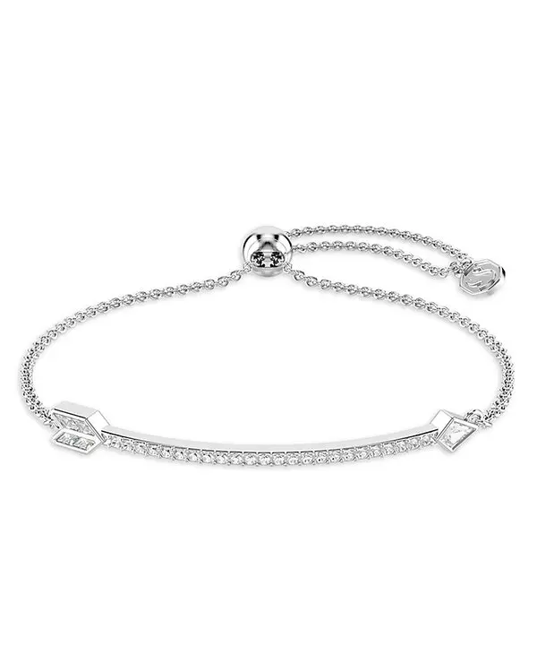 SWAROVSKI Idyllia Crystal & Zirconia Arrow Slider Bracelet - Silver