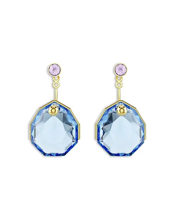 SWAROVSKI Gema Mixed Crystal Drop Earrings - Blue