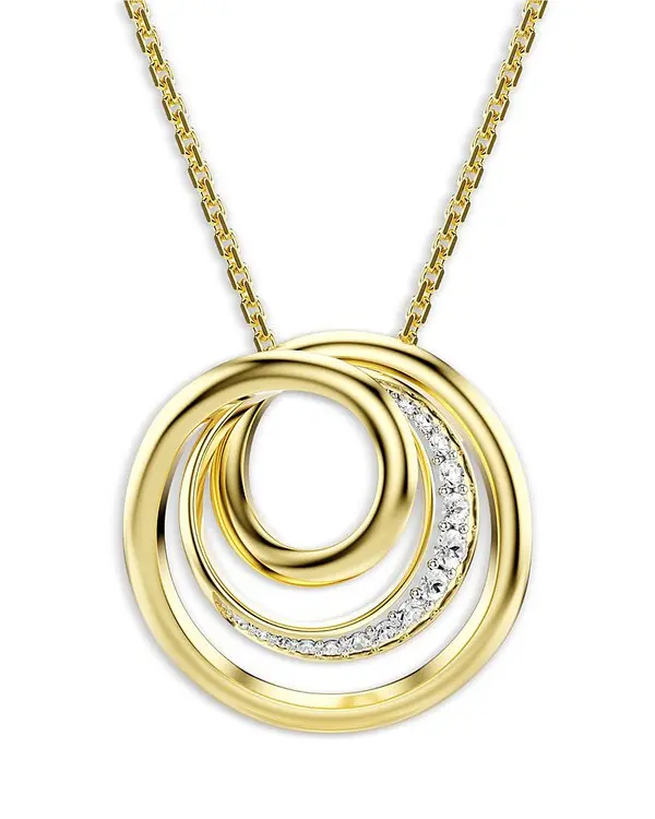 SWAROVSKI Hyperbola Spiral Pendant Necklace - Gold