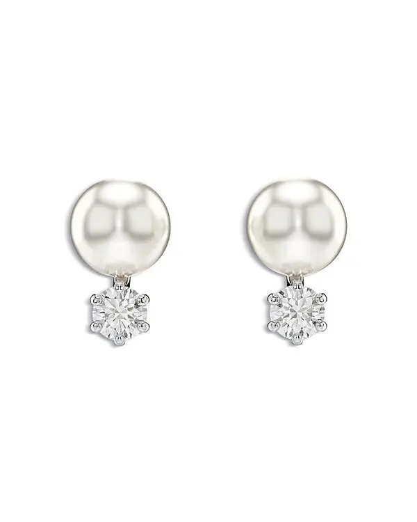 SWAROVSKI Matrix Stud Earrings - White