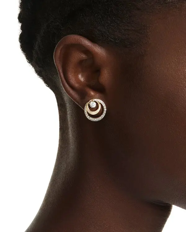 SWAROVSKI Hyperbola Circular Stud Earrings