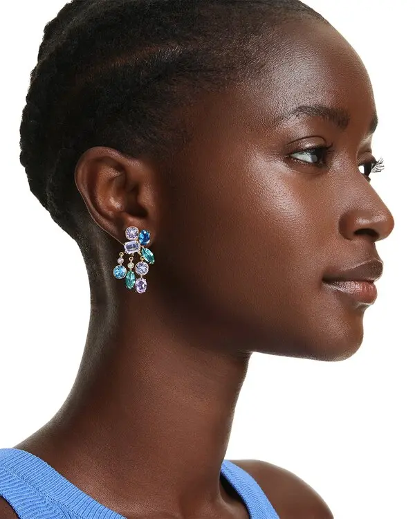 SWAROVSKI Gema Mixed Crystal Jacket Earrings - Multicolored
