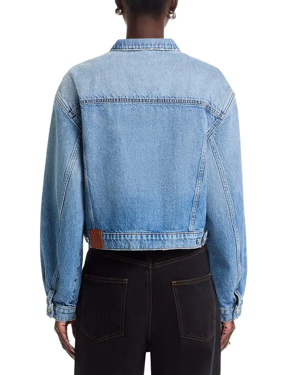 ANINE BING Quincy Trucker Jacket - Cascade Blue