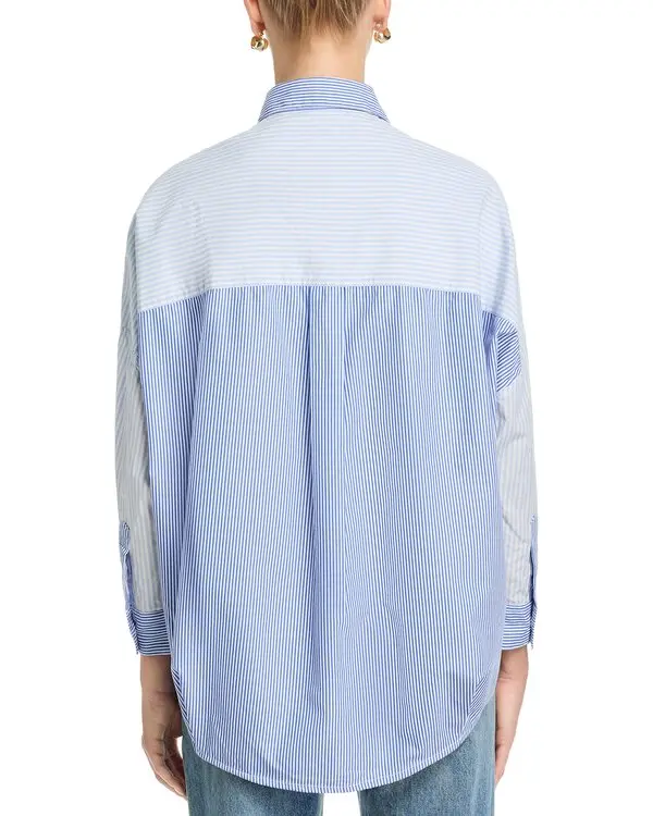 French Connection Striped Popover Shirt
