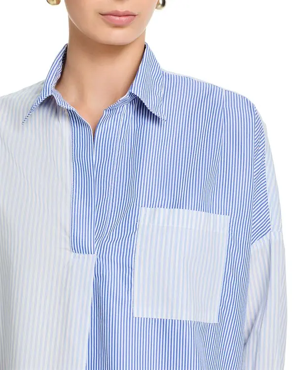 French Connection Striped Popover Shirt