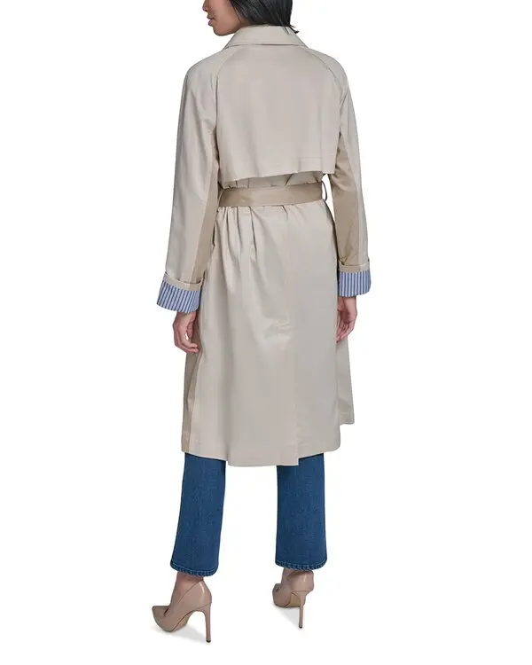Karl Lagerfeld Paris Double Breasted Trench Coat