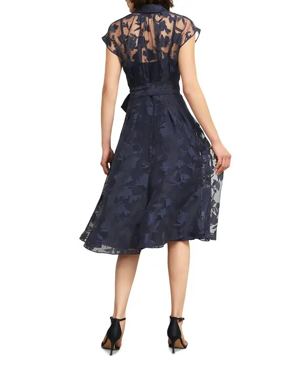 HOBBS LONDON Tess Burnout Floral Dress - Midnight Navy
