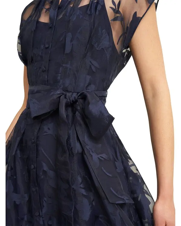HOBBS LONDON Tess Burnout Floral Dress - Midnight Navy