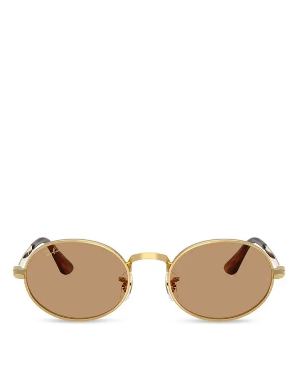 Ray-ban Oval Sunglasses - Gold/brown
