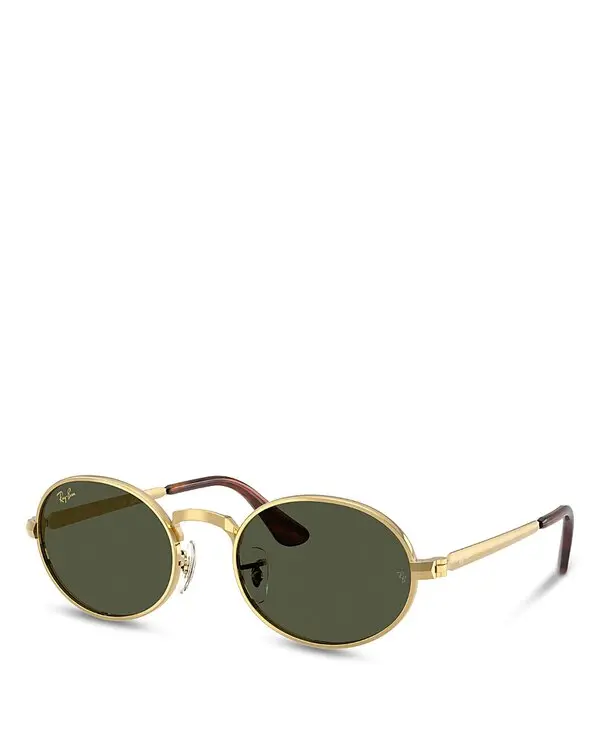 Ray-ban Oval Sunglasses - Gold/green