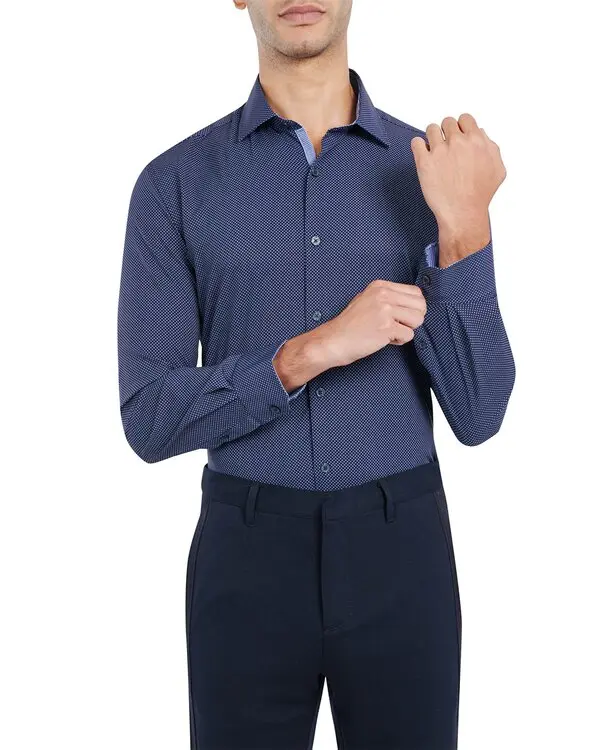 WRK Slim Fit Dot Performance Dress Shirt