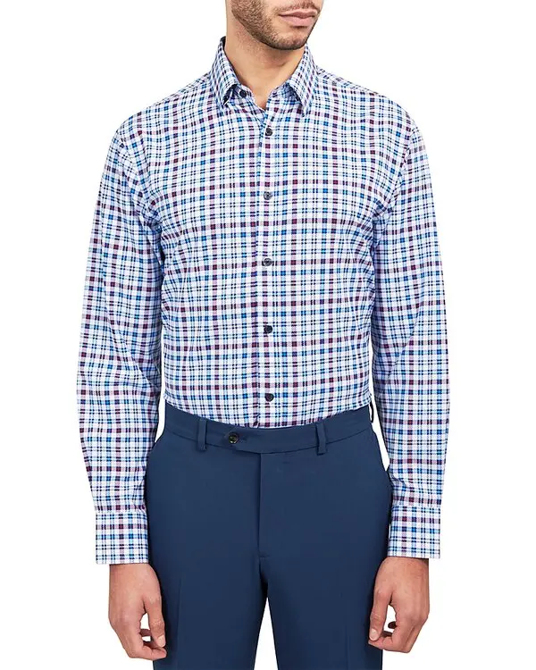 WRK Regular Fit Large Check Performance Dress Shirt