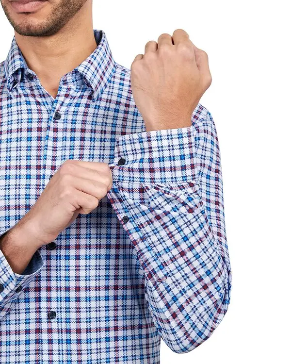 WRK Regular Fit Large Check Performance Dress Shirt