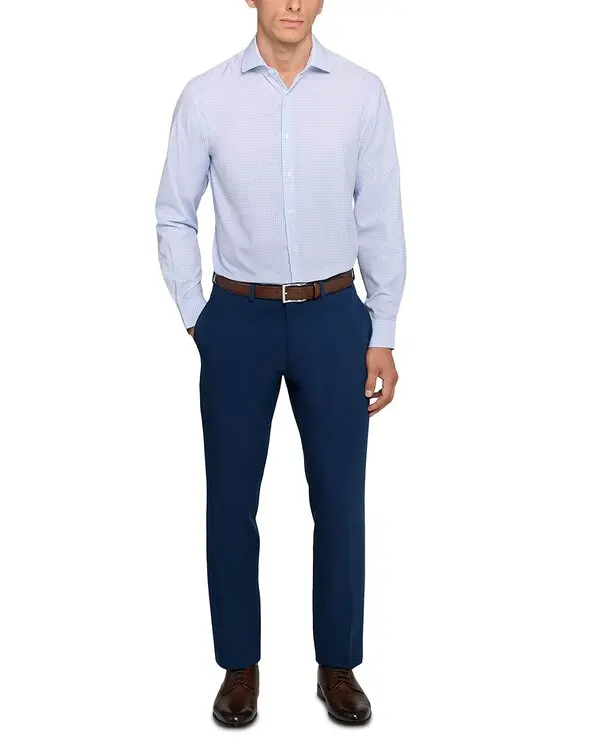 WRK Slim Fit Interlocked Geo Performance Dress Shirt