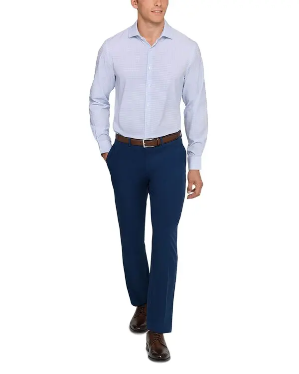 WRK Slim Fit Interlocked Geo Performance Dress Shirt