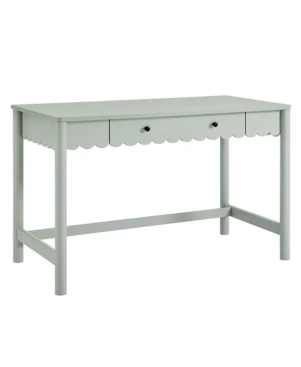 MODWAY Emmeline 1-drawer Scallop Writing Desk - Sage
