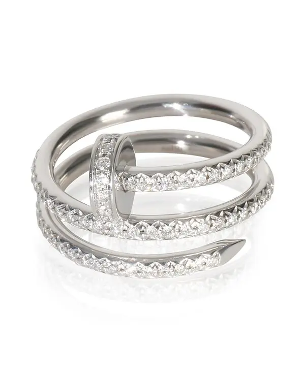 CARTIER Double Juste Un Clou 18k Gold Ring - White