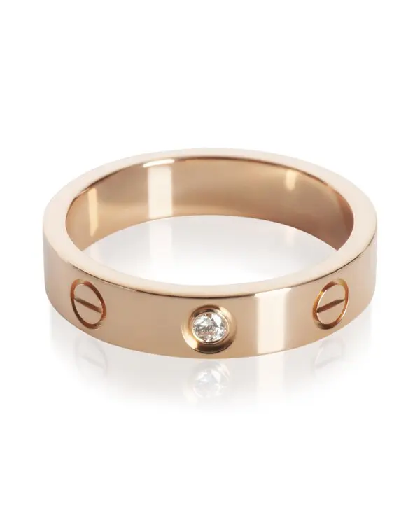 CARTIER Small Love 18k Rose Gold Ring