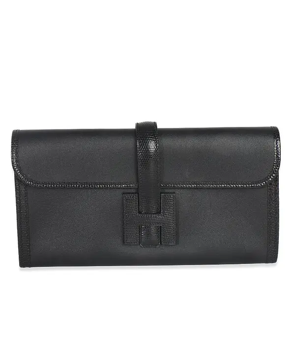 Hermès Jige Elan Touch 29 Leather Handbag - Black