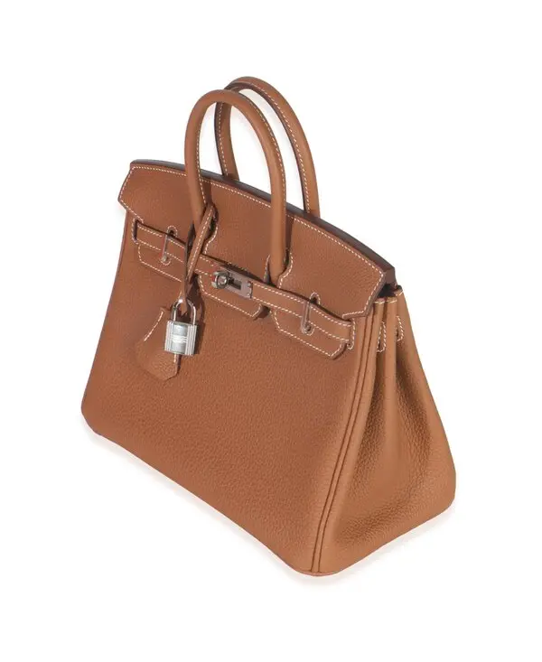 Hermès Birkin 25 Leather Handbag - Beige