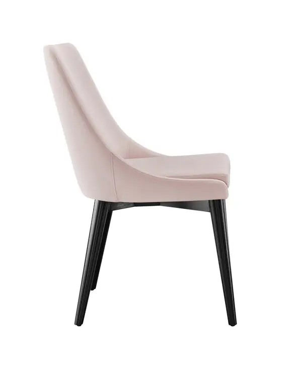 MODWAY Viscount Performance Velvet Dining Chair - Pink