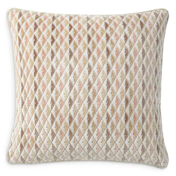 YVES DELORME Sculpted Velvet Decorative Pillow, 18 X 18 - Nectar