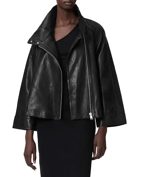 ALLSAINTS Rhodes Leather Jacket - Black