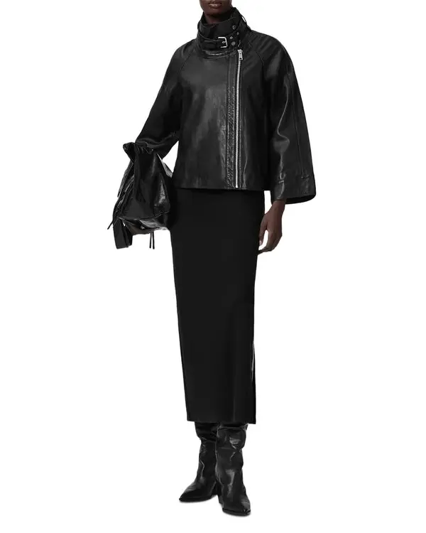 ALLSAINTS Rhodes Leather Jacket - Black