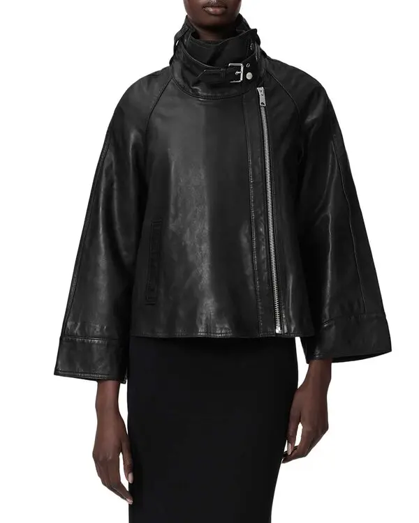 ALLSAINTS Rhodes Leather Jacket - Black