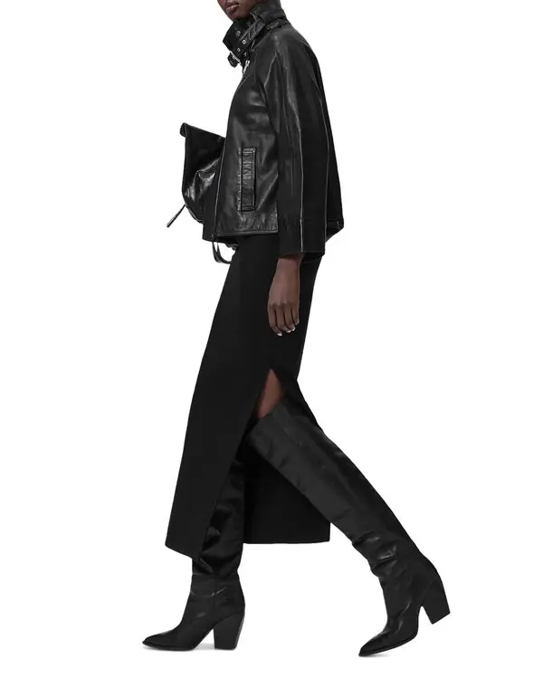 ALLSAINTS Rhodes Leather Jacket - Black