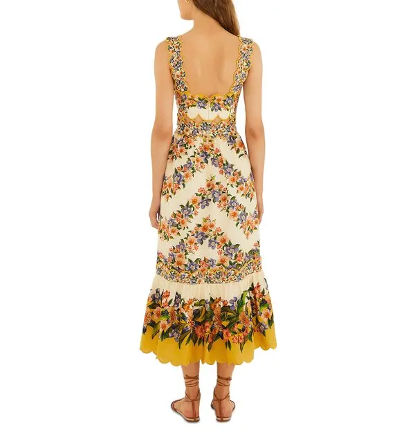 Farm Rio Hilo Stripes Maxi Dress