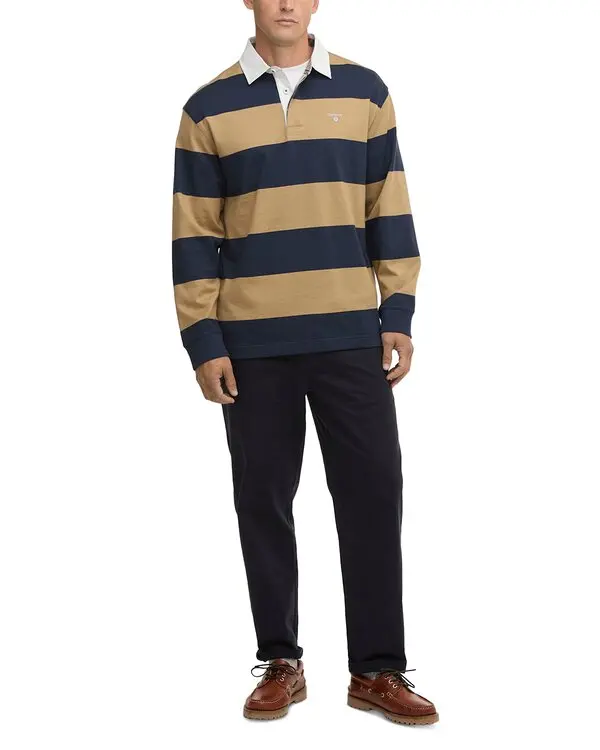 Barbour Broome Stripe Rugby Shirt - Navy