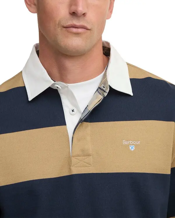 Barbour Broome Stripe Rugby Shirt - Navy