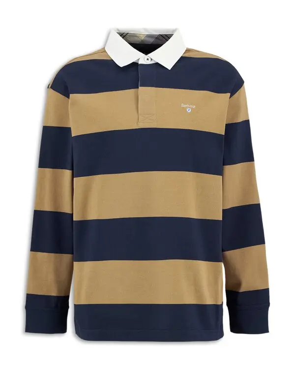 Barbour Broome Stripe Rugby Shirt - Navy