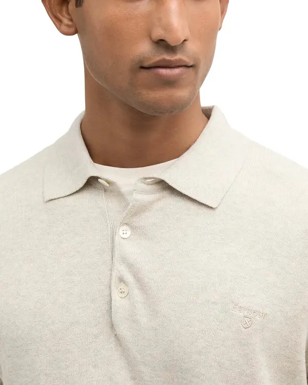 Barbour Pima Knit Polo Shirt - Neutral
