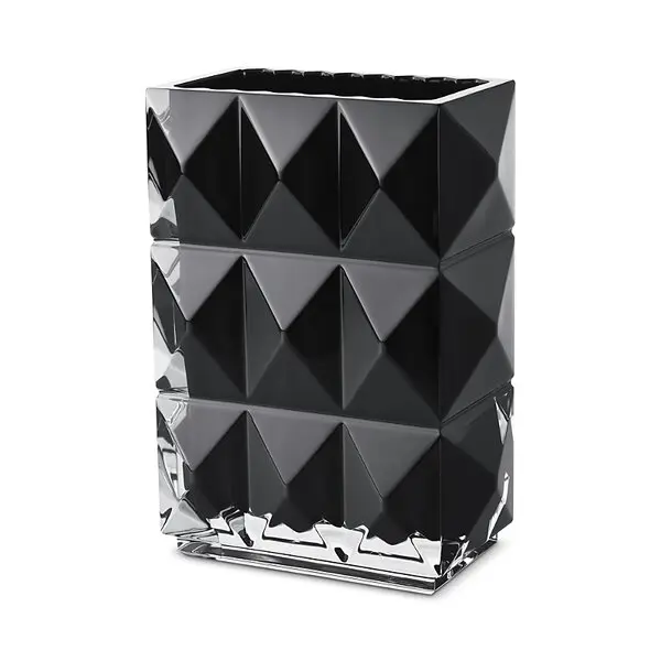 THE MARTHA, BY BACCARAT Louxor Rectangular Vase - Black