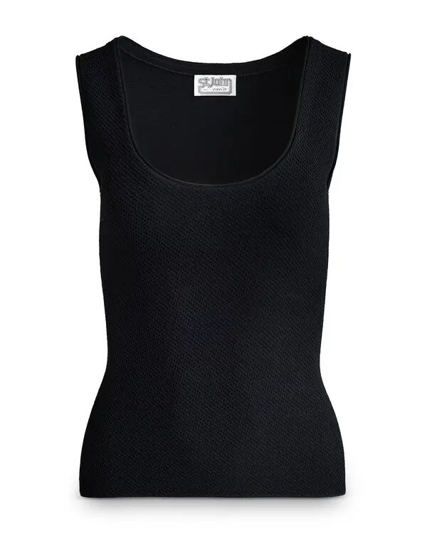 St. John Amy Fit Venezia Knit Tank Top