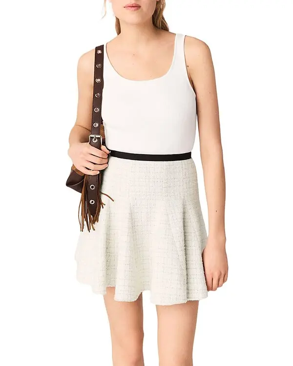 Maje 2-in-1 Tweed Dress