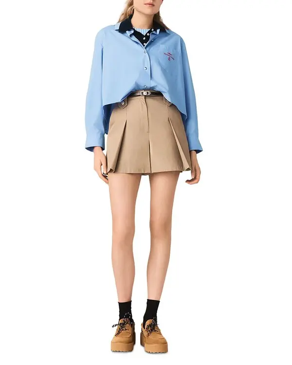Maje Pleated Shorts