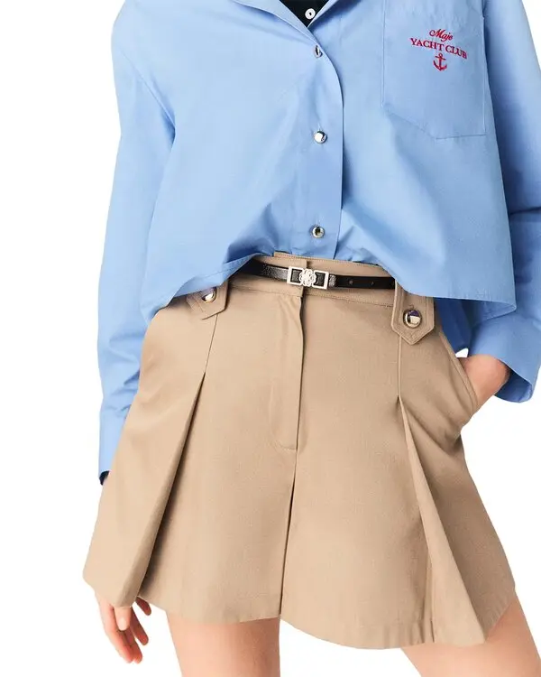 Maje Pleated Shorts