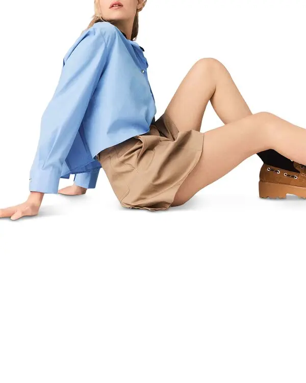Maje Pleated Shorts